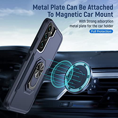 DAWEIXEAU Case for Galaxy S22 5G,Galaxy S22 5G(2022) Case Heavy Duty Rugged Shockproof Protective Cover Case for Samsung Galaxy S22 5G,6.1 inch (Blue)