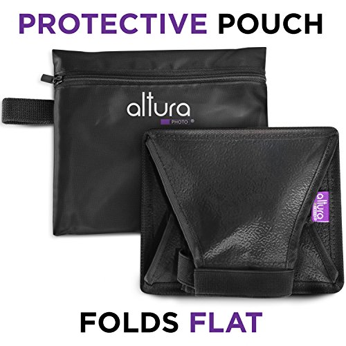 Flash Diffuser Light Softbox 6x5β by Altura Photo (Universal, Collapsible with Storage Pouch) for Canon, Yongnuo and Nikon Speedlight