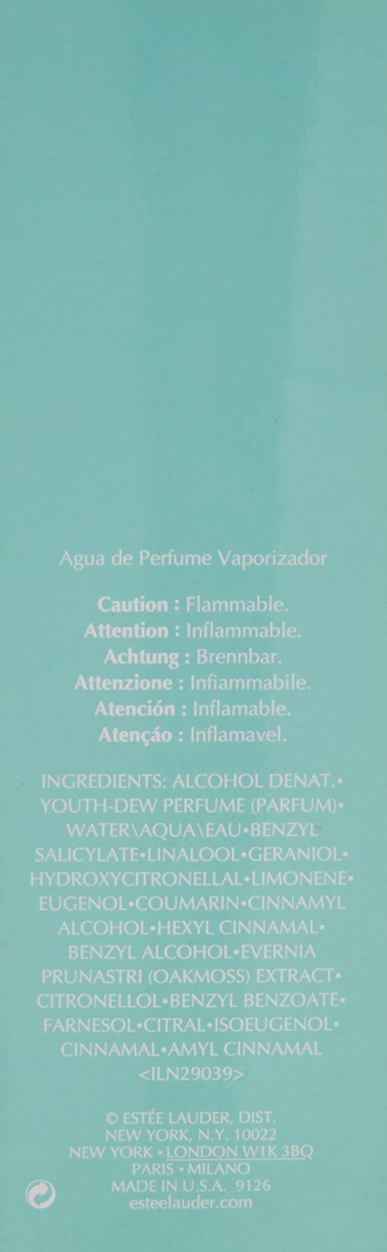 Youth Dew by Estee Lauder Eau de Parfum Natural Spray 67ml. 2.25 FL. OZ. (Pack of 2)