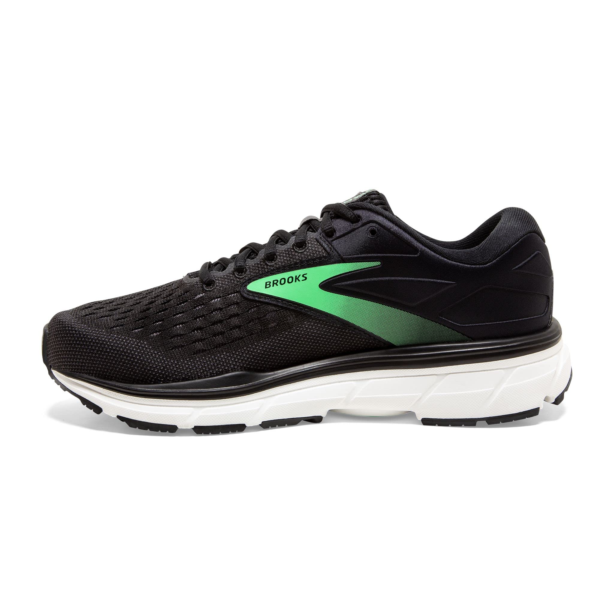Brooks Women's Dyad 11 Running Shoe - Black/Ebony/Green - 6.5 Wide