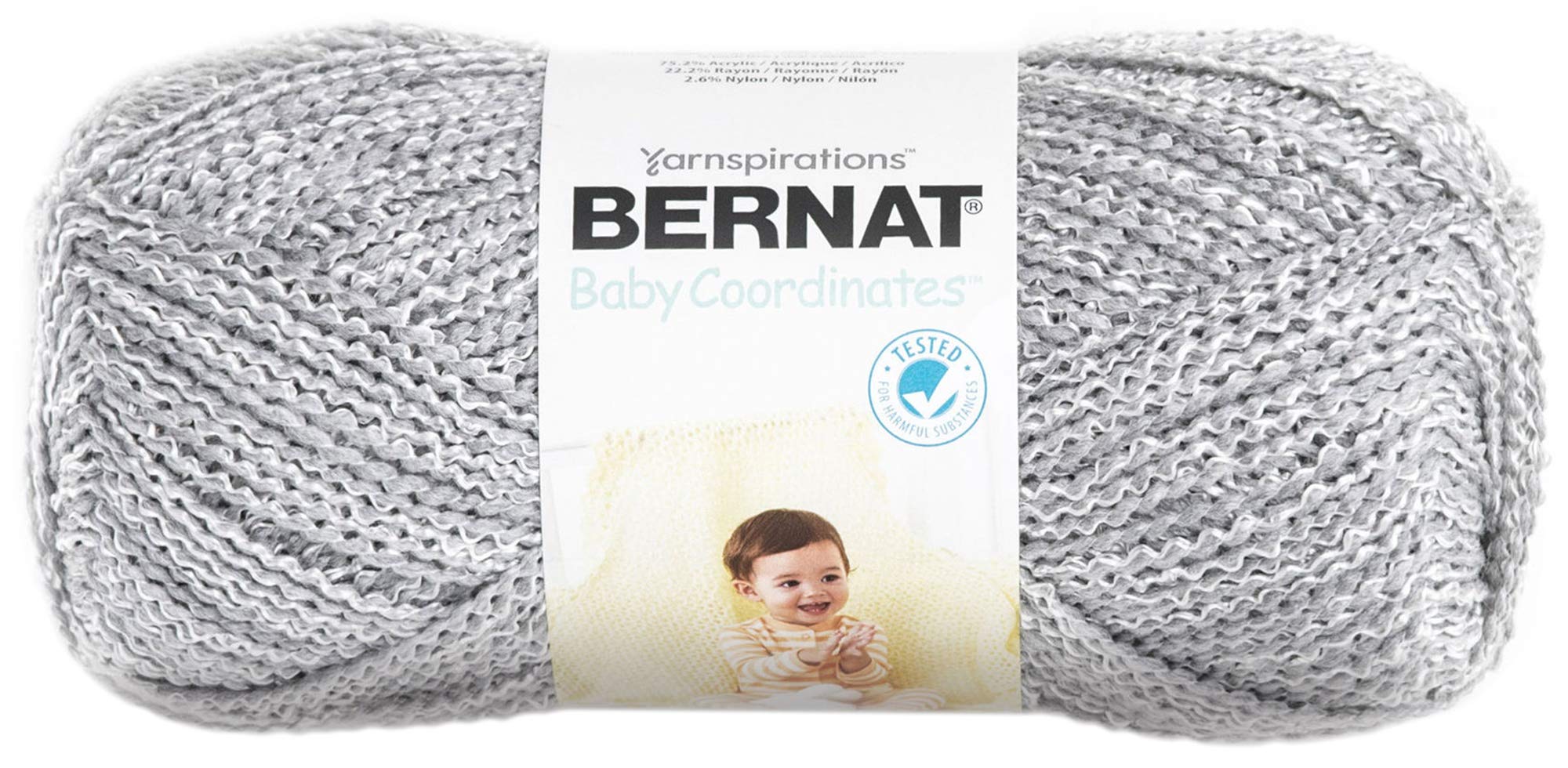 Bernat Baby Coordinates Yarn (3-Pack) Solids Soft Grey 166048-48046