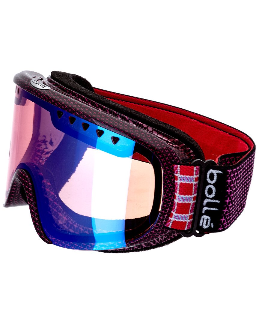 Bolle Scarlett Modulator Goggles, Shiny Pink Plaid, Vermillion Blue Lens