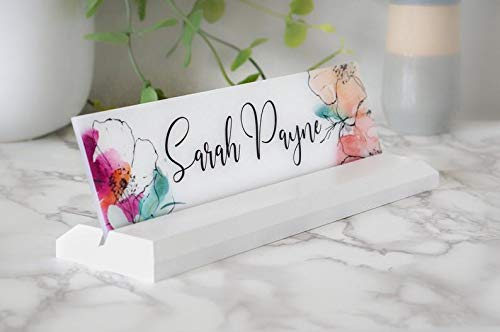 Desk Name Plate Personalized with your Name and Title