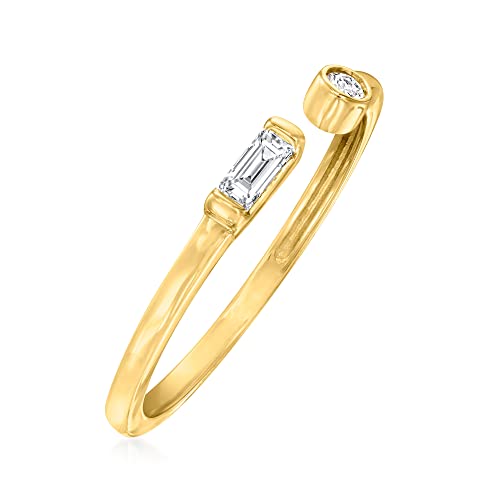 Canaria 0.10 ct. t.w. Diamond Open-Space Ring in 10kt Yellow Gold