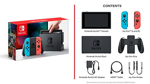 Nintendo Switch with Joy-Con Pick You Own System Bundle Options: Edition, Color, Games, Extra Controller, Case