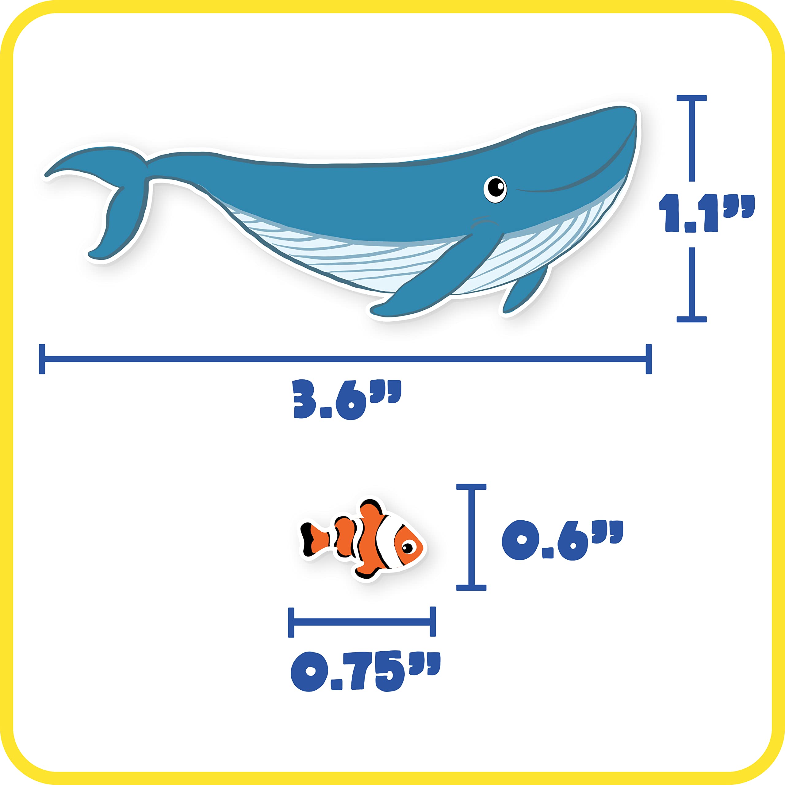 READY 2 LEARN Foam Stickers - Sea Life - Pack of 168 - Self-Adhesive Stickers for Kids - 3D Puffy Ocean Stickers for Laptops, Party Favors and Crafts