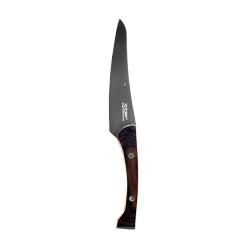 Knork Pakkawood Steak Knife, 4Piece (Set of 4), Silver