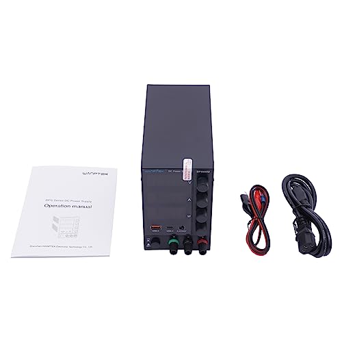 DC Power Supply Variable 300W, DPS605U Bench Power Supply with Encoder Adjustment Knob, DC Regulated Power Supply with USB Quick-Charge for Burn-in Test Production Line Test Laboratory (60V 5A Black)
