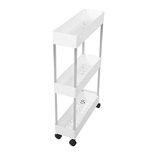 CUBTOL 1pc Trolley Office Bathroom Service Tey Cart Movable Tiers Room for Bedroom Kitchen Unit Fruits Creative Hair Floor-Type Tier Shelves Storage Mobile Shampoo Multi-Layer with