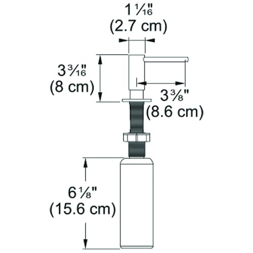 Franke Black Dispenser for Liquids Atlas Stainless steel-112.0625.484