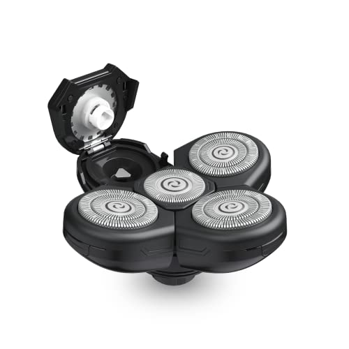 FlexSeries Blade Refills - 5-Head ScalpSafe Anti-Nick Blades, Waterproof Rotary Replacement Blades for FlexSeries Head Shaver from Freebird