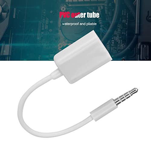 GOWENIC USB to Aux Adapter, Female USB to 3.5Mm Male Jack Audio Adapter Plug Aux Audio Cable Converter Adapter Cord, USB Adapter for Car