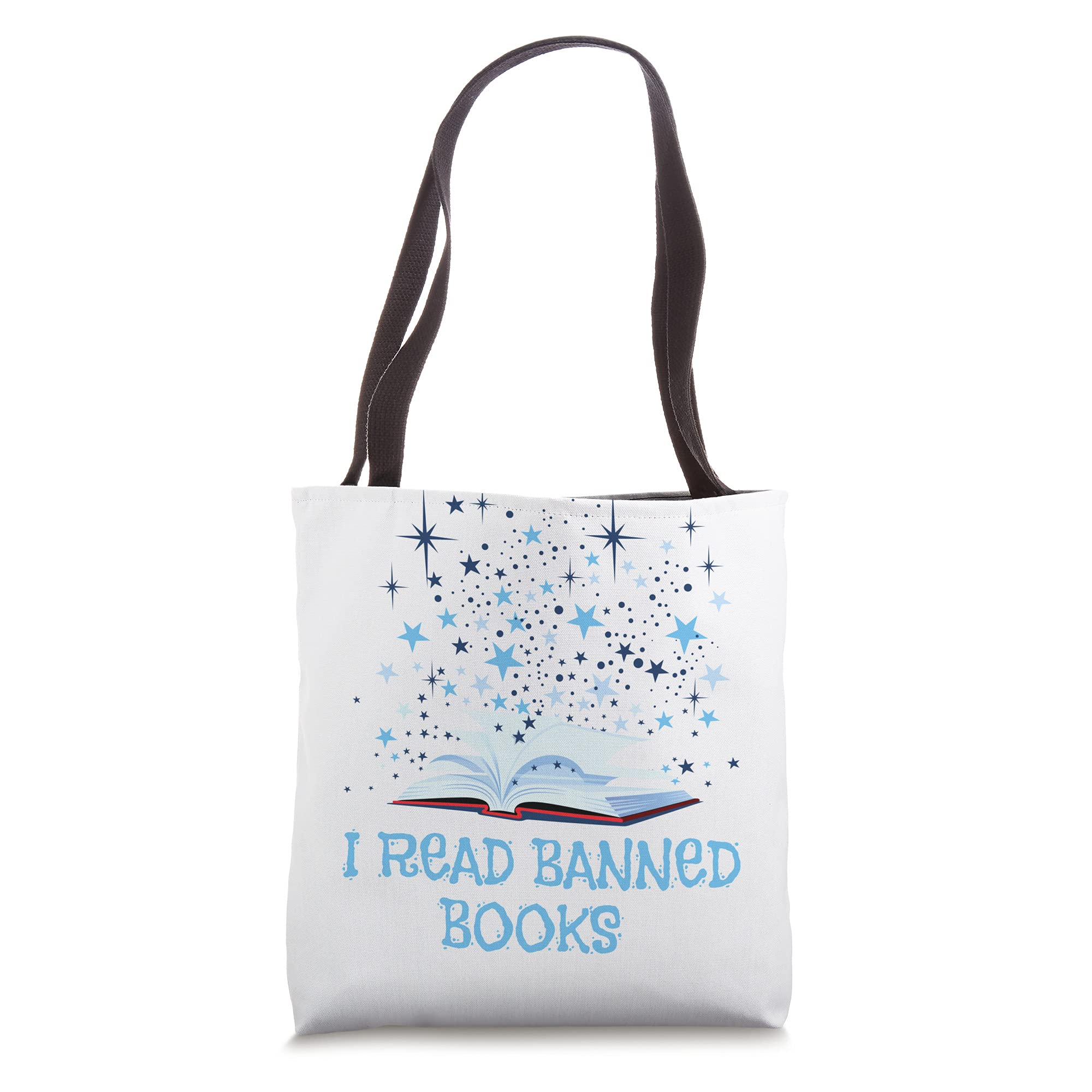 Bibliophile Book Nerd I Read Banned Books Tote Bag