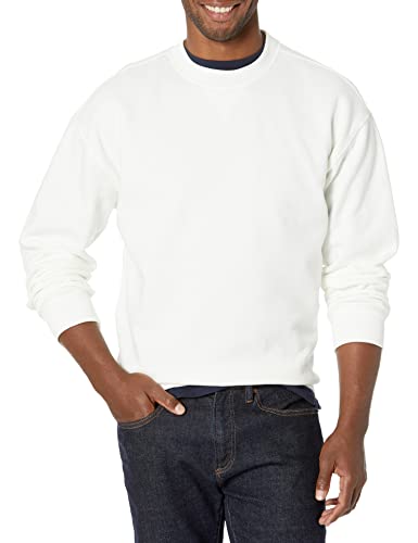 GAP mens Vintage Soft Drop Shoulder Crew Sweatshirt, New Off White, Medium US