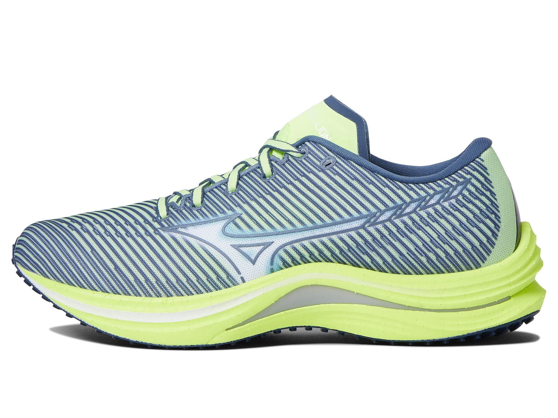 Mizuno womens Wave Rebellion Running Shoe, Neo Lime, 9.5 US