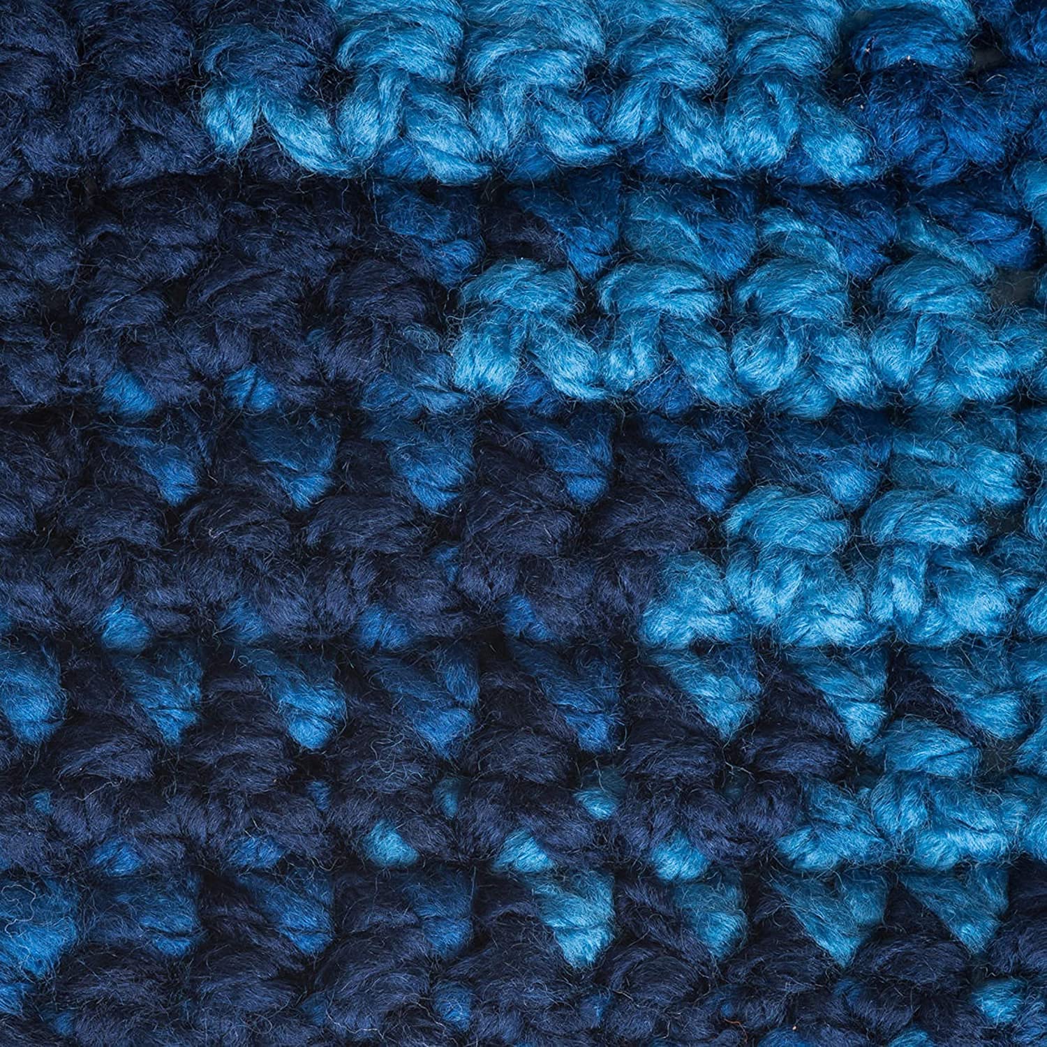 Bernat Yarn Bernat Softee Chunky Yarn - 2.8 oz - 12 Pack with Pattern Cards in Color (Denim Ombre)