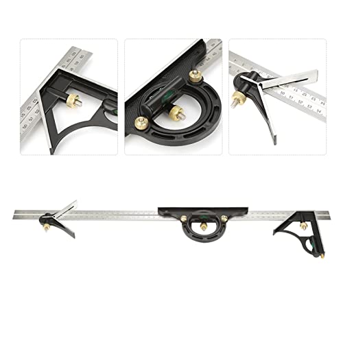 Combination Square 600mm Metal Adjustable Combination Square Right Angle Ruler Engineer Measuring Tool with Square Head