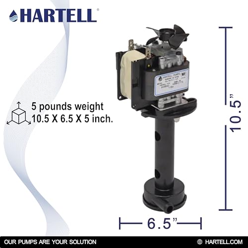 HARTELL HRIM-2-115 Replacement Ice Machine Pump, Replaces GPP-5SC-1 and 12-2986-01