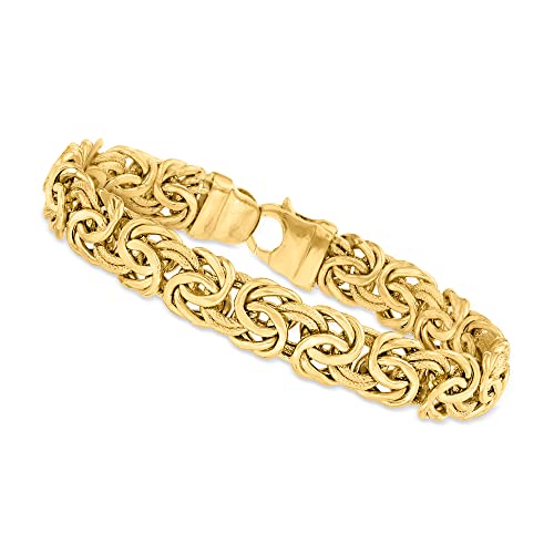 Canaria 10kt Yellow Gold Byzantine Bracelet. 7 inches