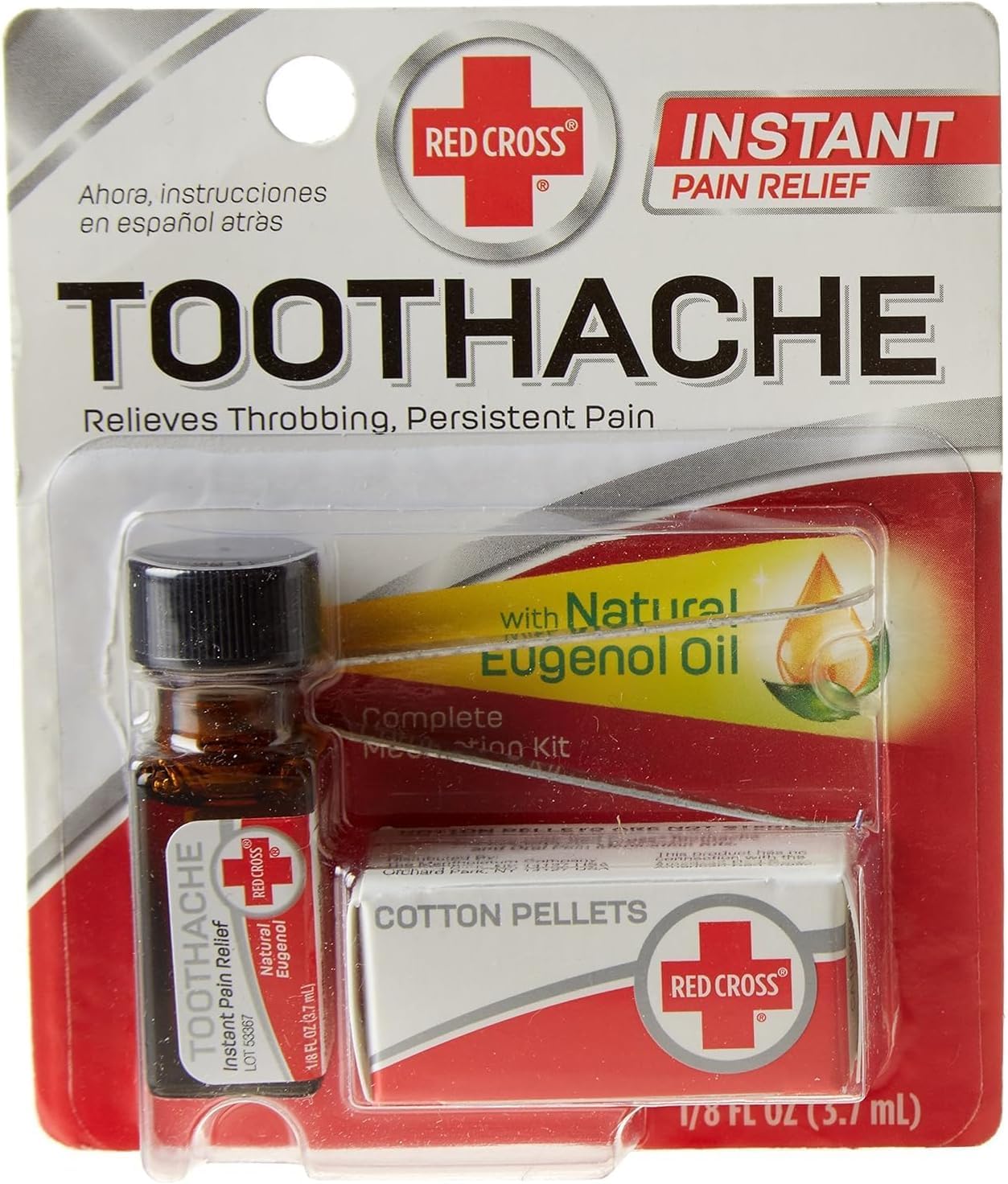 Red Cross Toothache Complete Medication Kit 0.12 oz (Pack of 3)