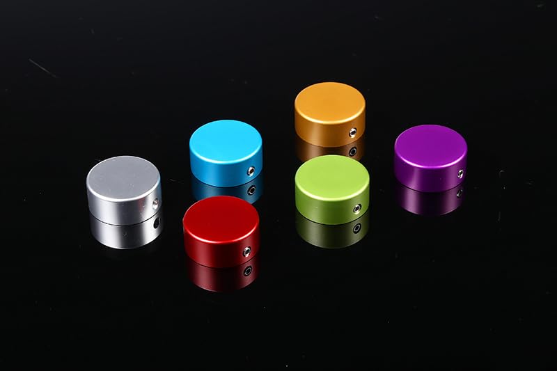 SOLUTEK Footswitch Topper Guitar Pedal Button Caps with 3 Set Screws and Protective Fitting Increasing Accuracy,Comfort for Common Switches diameter of 3/8"| SOLUTEK BUTTONS V1 12Pcs Mix-colors
