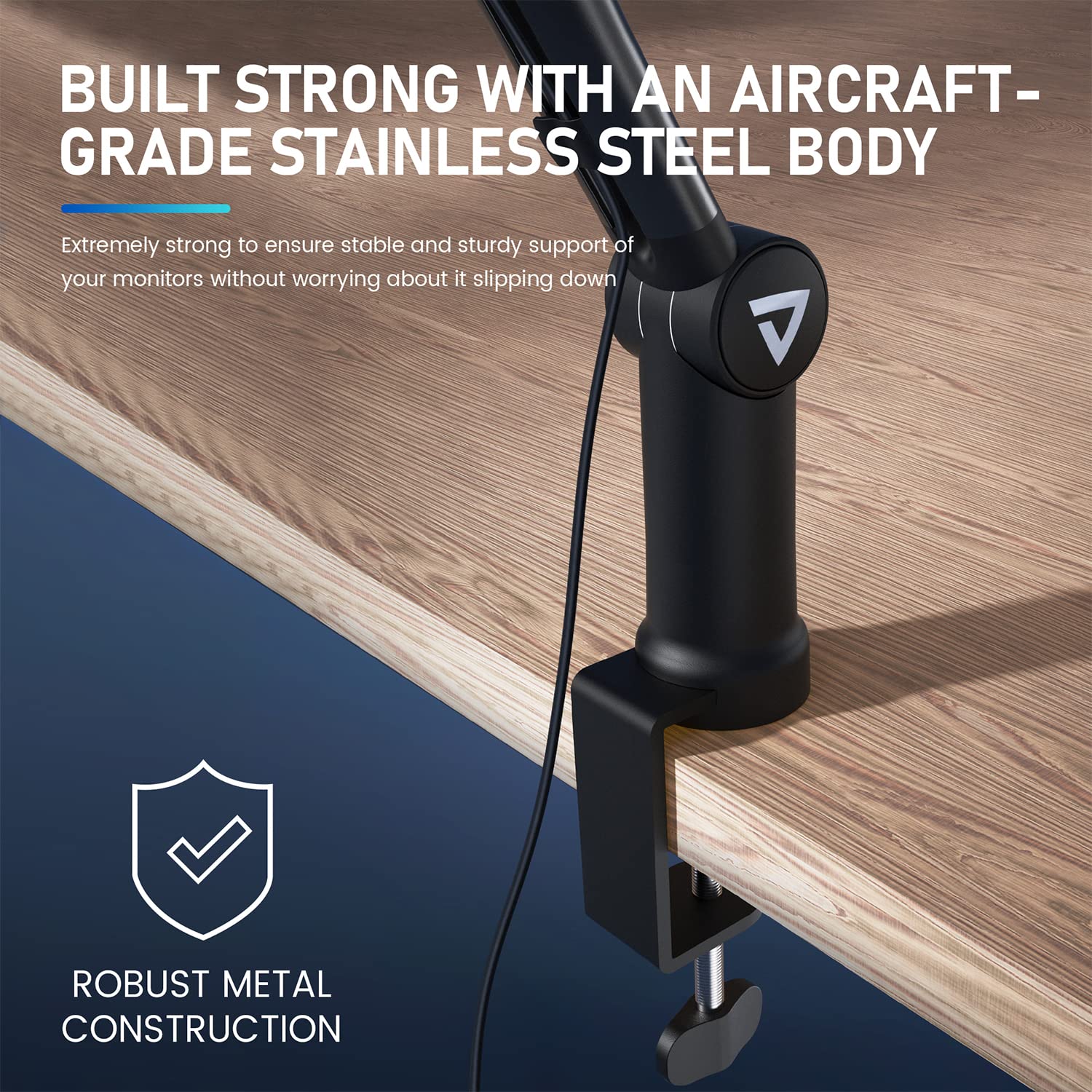 Boom Arm Microphone Stand, THRONMAX S3 Adjustable 360° Rotatable Microphone Arm, Mic Arm Desk, Built-in Cable Management For Recording, Gaming, Podcasting
