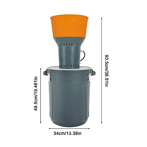 Grain Mill Grinder Electric, 13.2 Gallons Grain Mill Grinder Electric Corn Grinder with 5 Sieves, Flour Mill Wheat Grinder for Home and Farm Feed Grinding (50L)