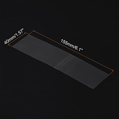 PATIKIL 155x40mm Perforated Shrink Bands, 250 Pack PVC Heat Shrink Wrap Band Fits Cap Diameter 3.74 to 3.82 Inch for Jars Cans, Clear
