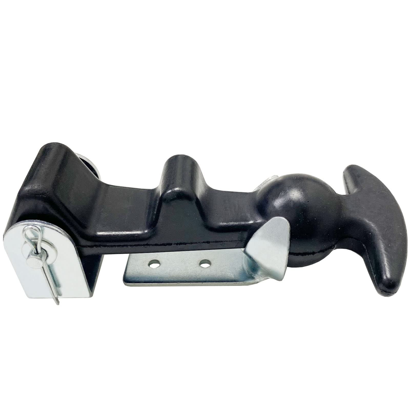 Ganlandy Elastic Rubber Hood Catch, Flexible T-Handle Hasp, Rubber Flexible Draw Latches with Brackets for Tool Box, Vehicle Engine, Hood, Golf Cart