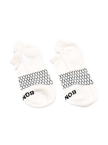 Bombas Women's Original's White Ankle Socks, Size Small