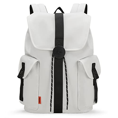 Mixi Travel Laptop Backpack for Women & Men Carry On Backpack fits 16'' Laptop, Waterproof Lightweight Casual Hiking Weekender Bags Rucksack,17 Inch, Interstellar White
