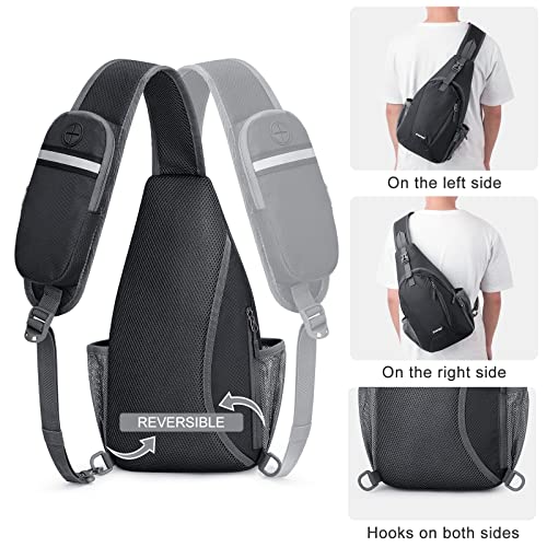 G4Free 10L Hiking Backpack Lightweight Packable Hiking Daypack+RFID Sling Bag Crossbody Sling Backpack Small for Men Women Hiking Outdoor