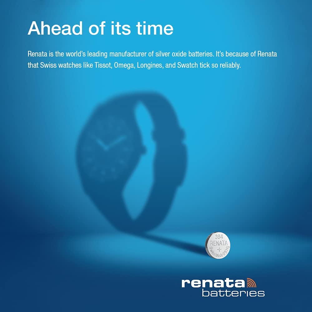 Renata 317 Watch Battery, Twin Pack