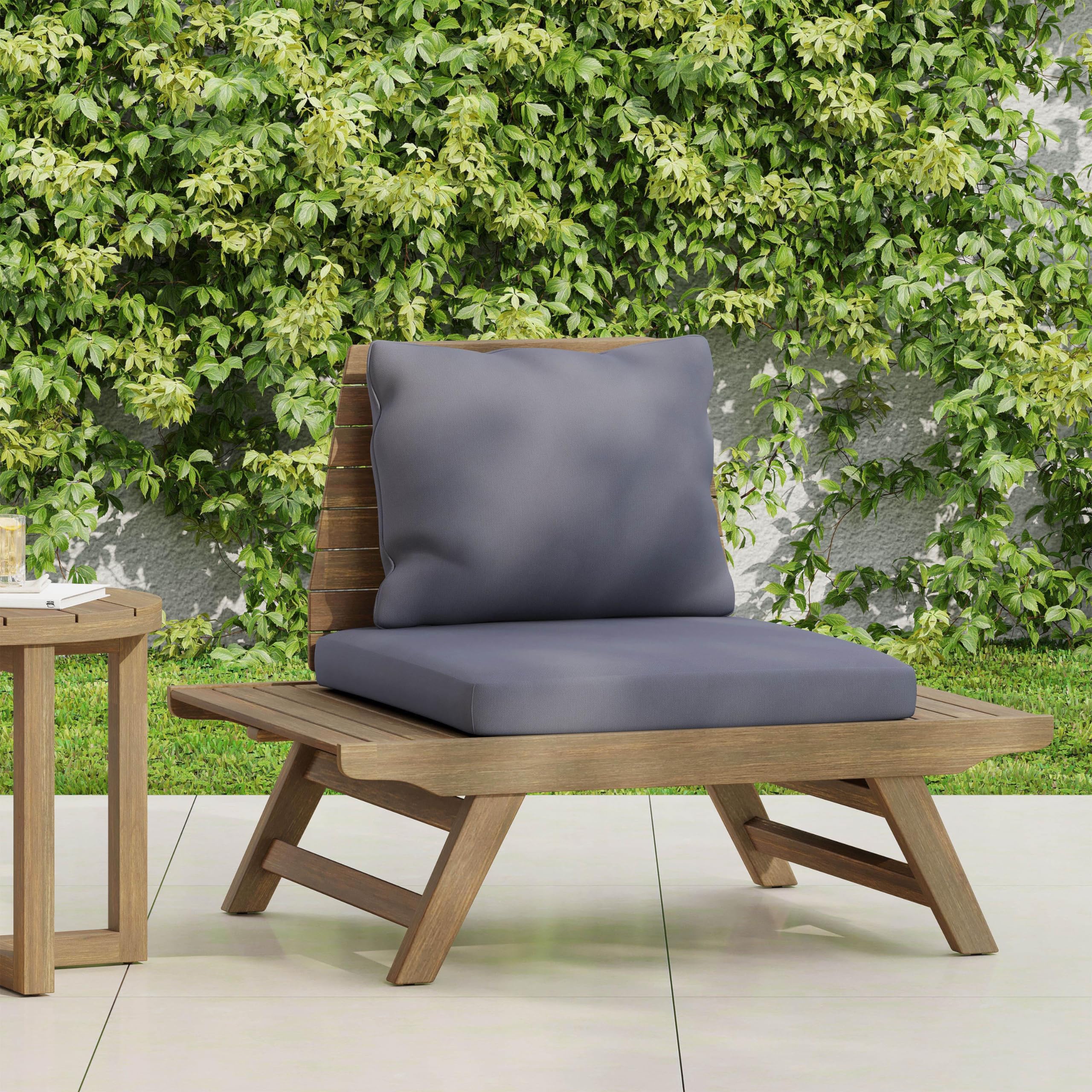 Christopher Knight Home Sedona Club Chair, 37 "W x 28.25 "D x 29.5 "H, Gray + Dark Gray