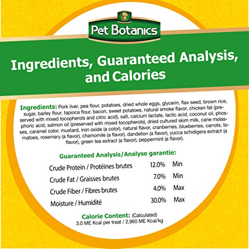 Pet Botanics Training Rewards Treats for Dogs, Made with Real Pork Liver, Focuses, Motivates, Rewards, Speeds Up Learning Curve, No BHA, BHT, Ethoxyquin, Bacon, 20 oz (1 pack)