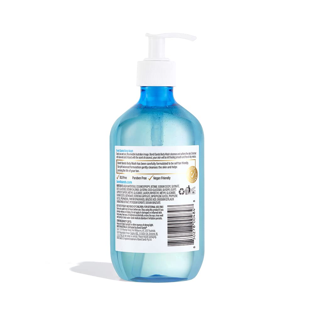 Bondi Sands Body Wash | pH Balanced Formula Helps Prolong Your Tan and Gently Cleanses + Softens with Aloe Vera and Coconut | 17 Oz/500 mL…