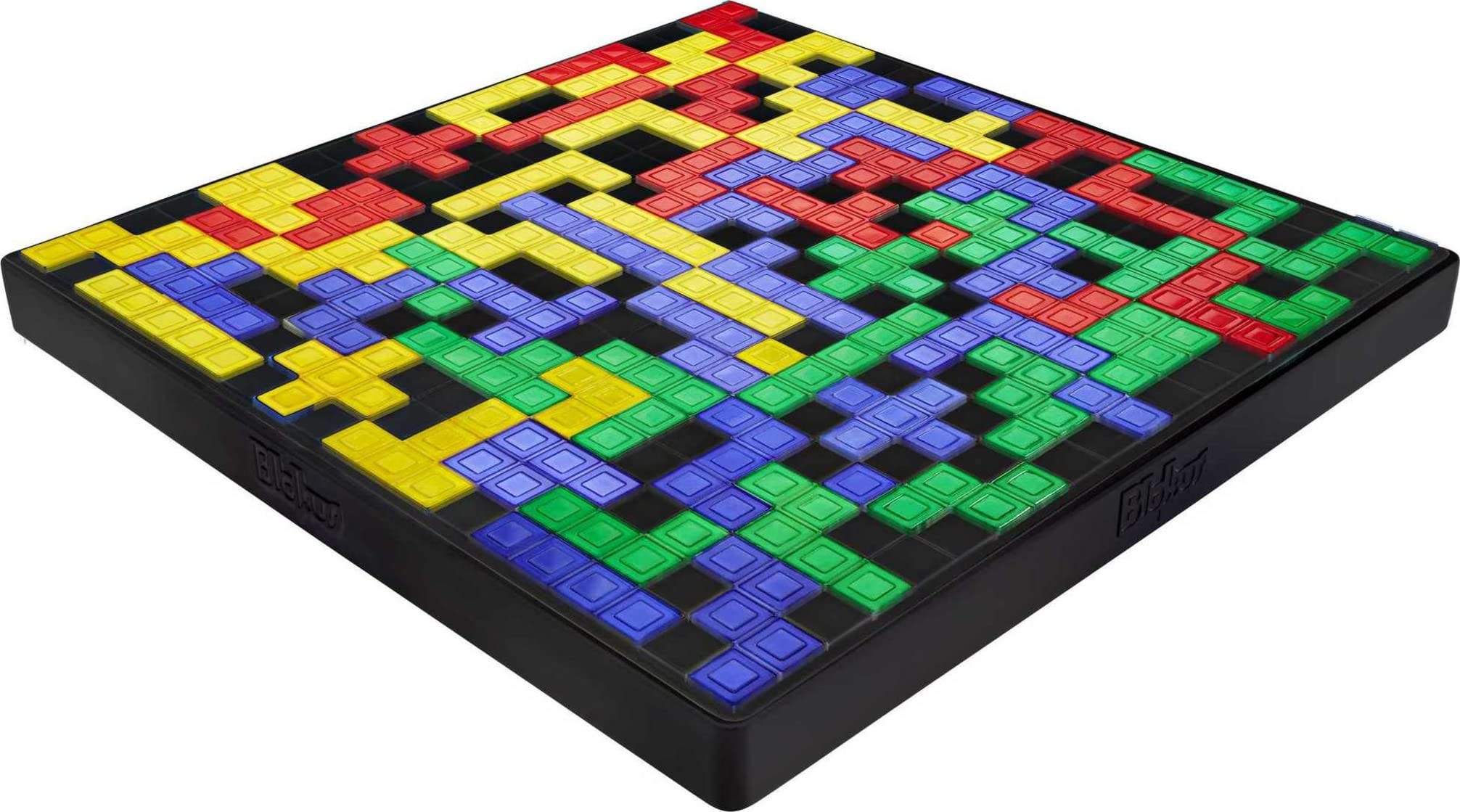 Mattel Games Blokus Shuffle UNO Edition Strategy Board Game, Family Game with Colorful Pieces and UNO-Themed Action Cards