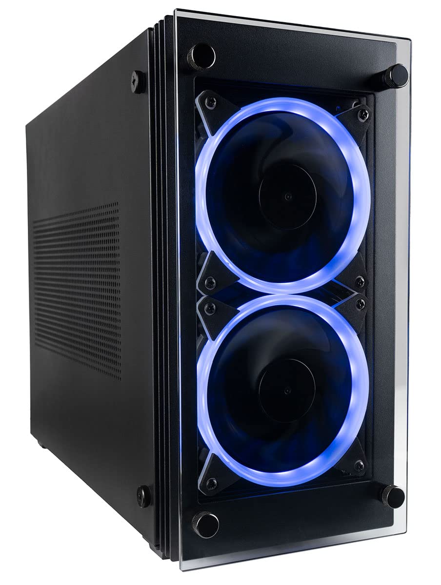 Computer Upgrade King Empowered PC Stratos Mini Gamer-NVIDIA GeForce RTX 4070 TI (>3090), Intel Core i7-12700KF Processor, 32GB DDR4 RAM, 1TB NVMe SSD, WiFi, Windows 11 Gaming RGB Computer, Black
