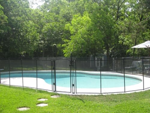 Sentry Safety Pool Fence Visiguard 5' Tall Self-Closing/Self-Latching Pool Fence Child Safety Gate Comes with Hinges, Lock & Latch in Box (Black, 5ft)