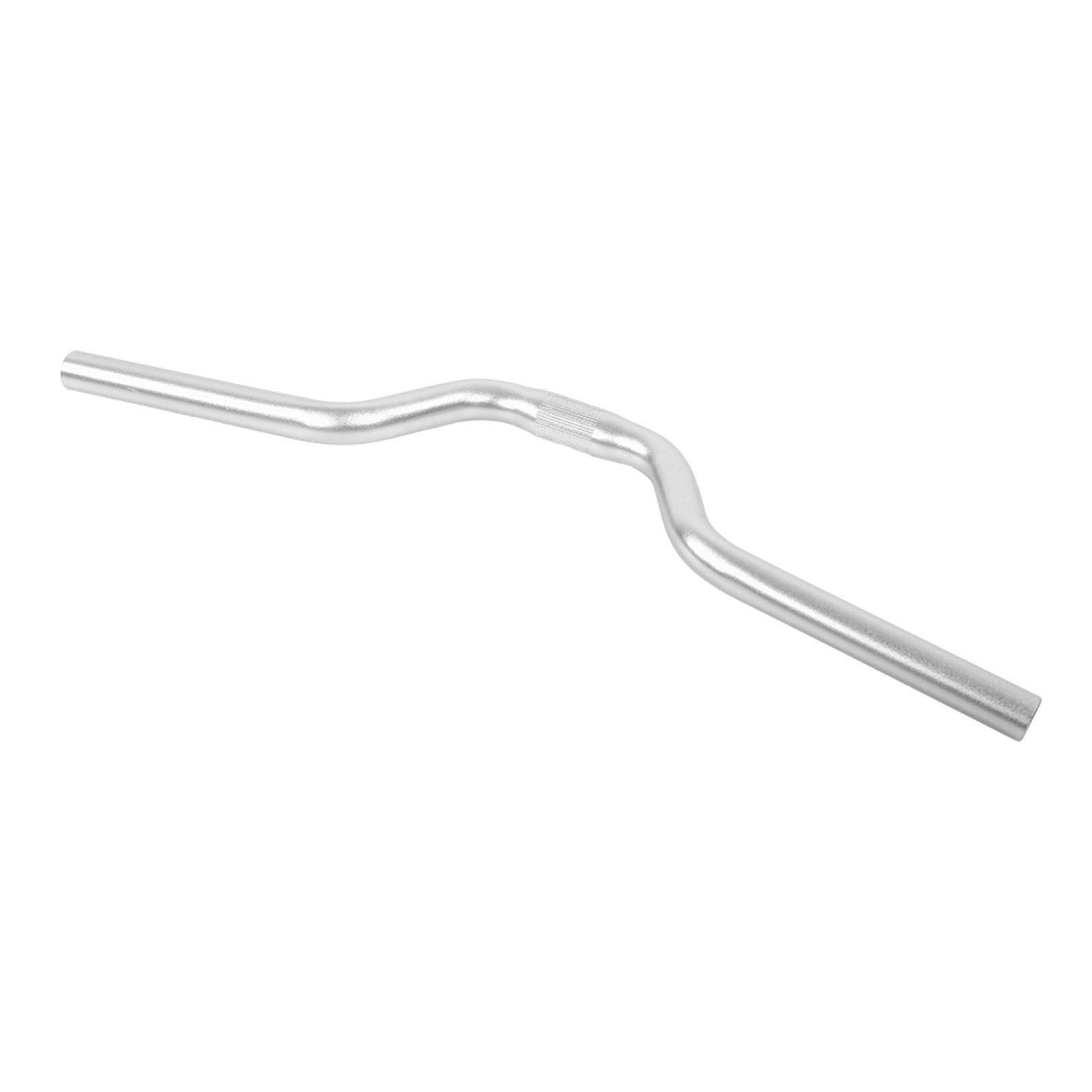 Bicycle Handlebar, Aluminum Alloy Swallow Shaped Handlebar 25.4mm*520mm Riser Handlebar for Mountain Road Bikes( Silver)