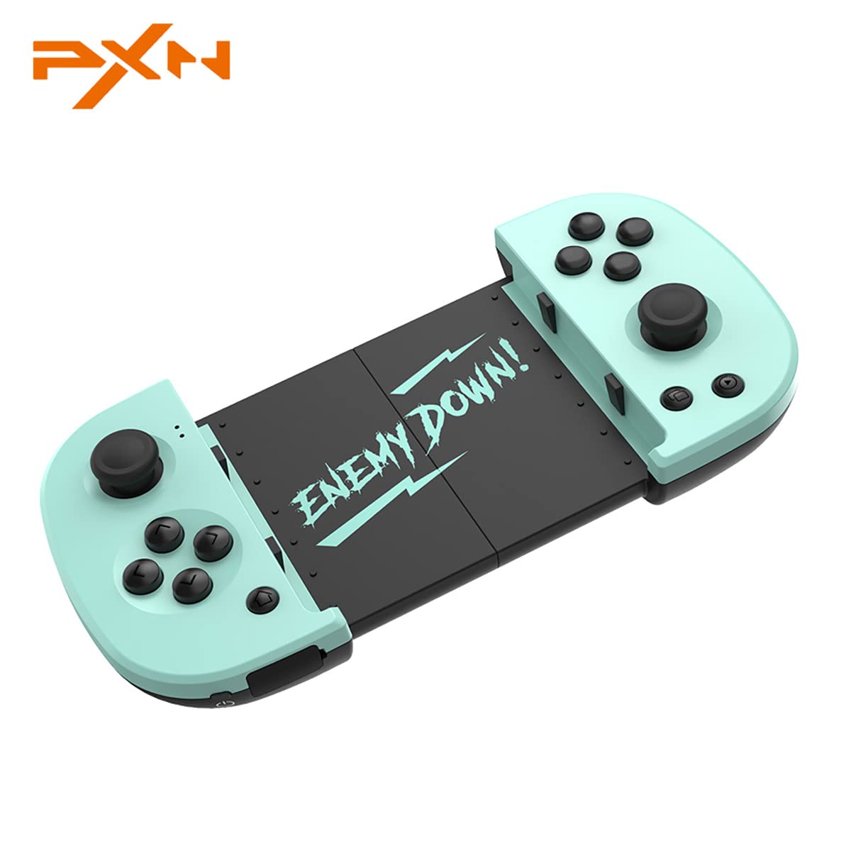 Mobile Game Controller, PXN P30PRO Retractable Low Latency FPS Game Gamepad, Micro USB Plug and Play E-Sports Gamepad for 4-6.67inch (Stretch: 6.5) Android/Apple/Samsung Smartphones - Cyan