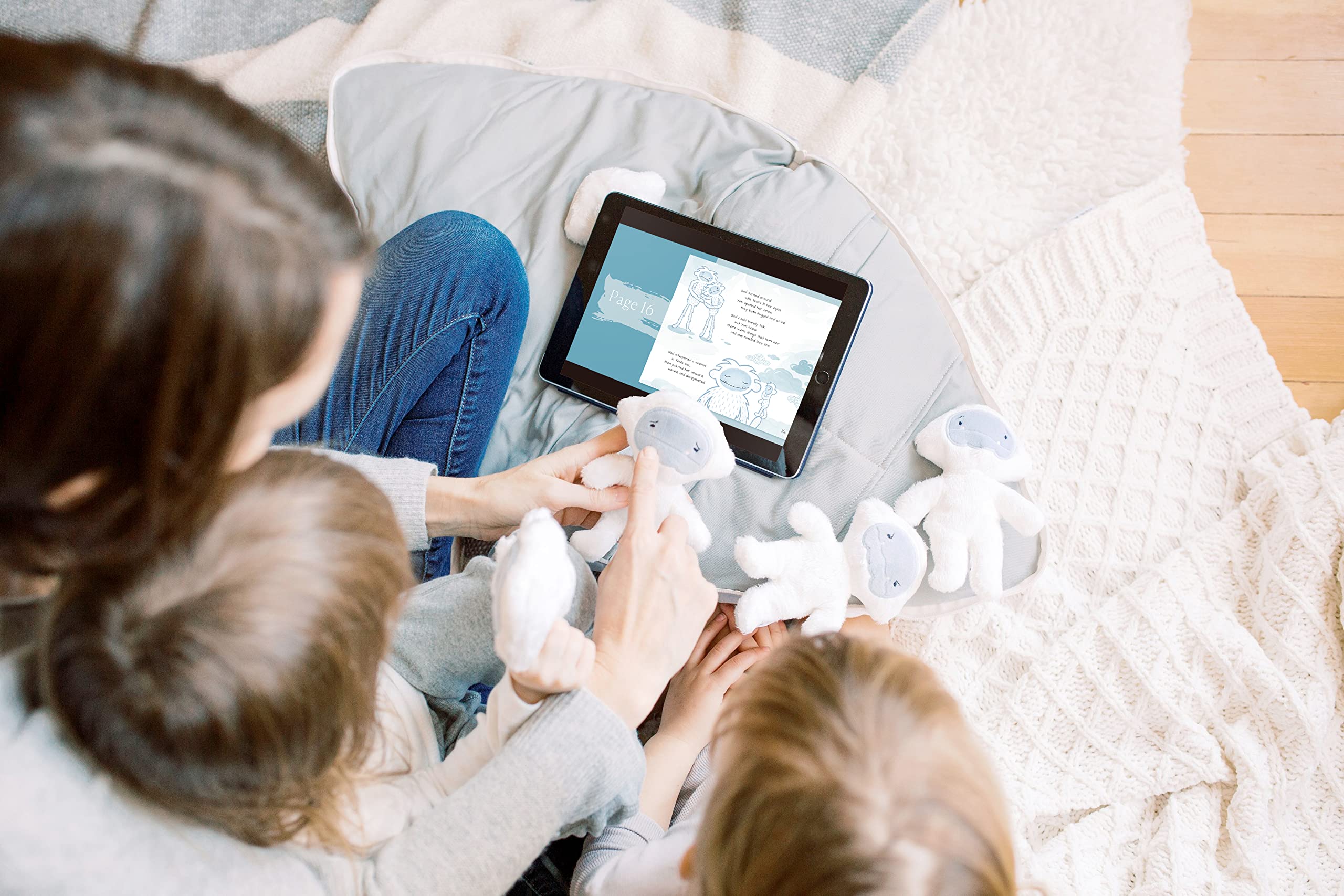 Slumberkins The Feels Set - Includes 5 Mini Feels Plush Toys, Interactive Story Book, & Slumberkins Mountain Pillow for Easy Storage - Social Emotional Tools for Ages 0+