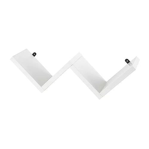 Floating Shelves W Shape Floating Shelves for Children’s Room Nursery, Wall Mounted Display Shelves Storage Unit, Modern Home Decor Wall Shelf Bookshelves for Living Room,Office,Bedroom,Bathroom,Kitch