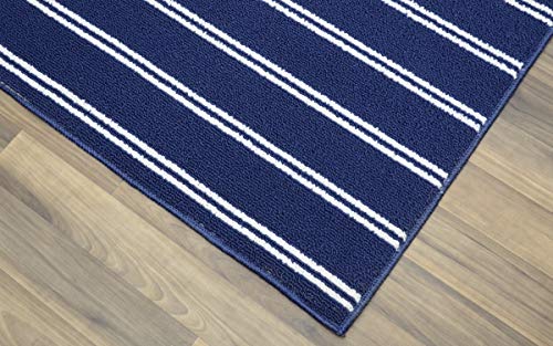 Garland Rug Avery Area Rug, 2-Feet by 5-Feet, Navy