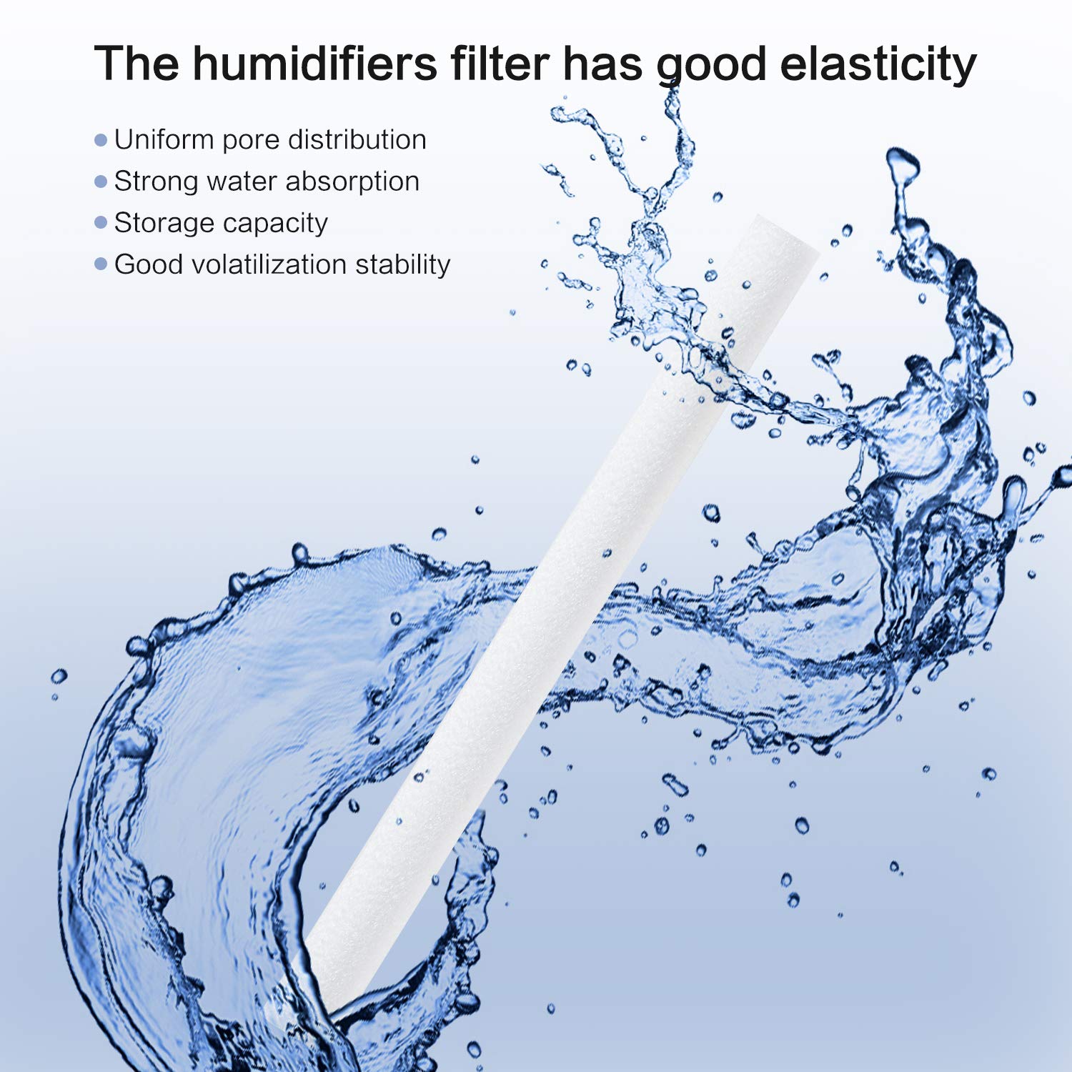 SmartDevil 10 Pieces Humidifier Sticks Cotton Filter Refill Sticks Wicks, for Portable Personal USB Powered Humidifiers in Office Home Bedroom