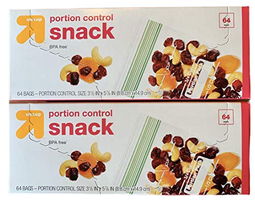 Portion Control Snack Bags (BPA free) ~ 3 1/2" x 5 7/8" ~ (64 bags x 2 = 128 bags)