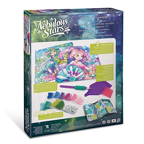 Nebulous Stars Dazzle by Number Diamond Art Painting Kit - Diamond by Number - Craft for Kids and Teens (Water)