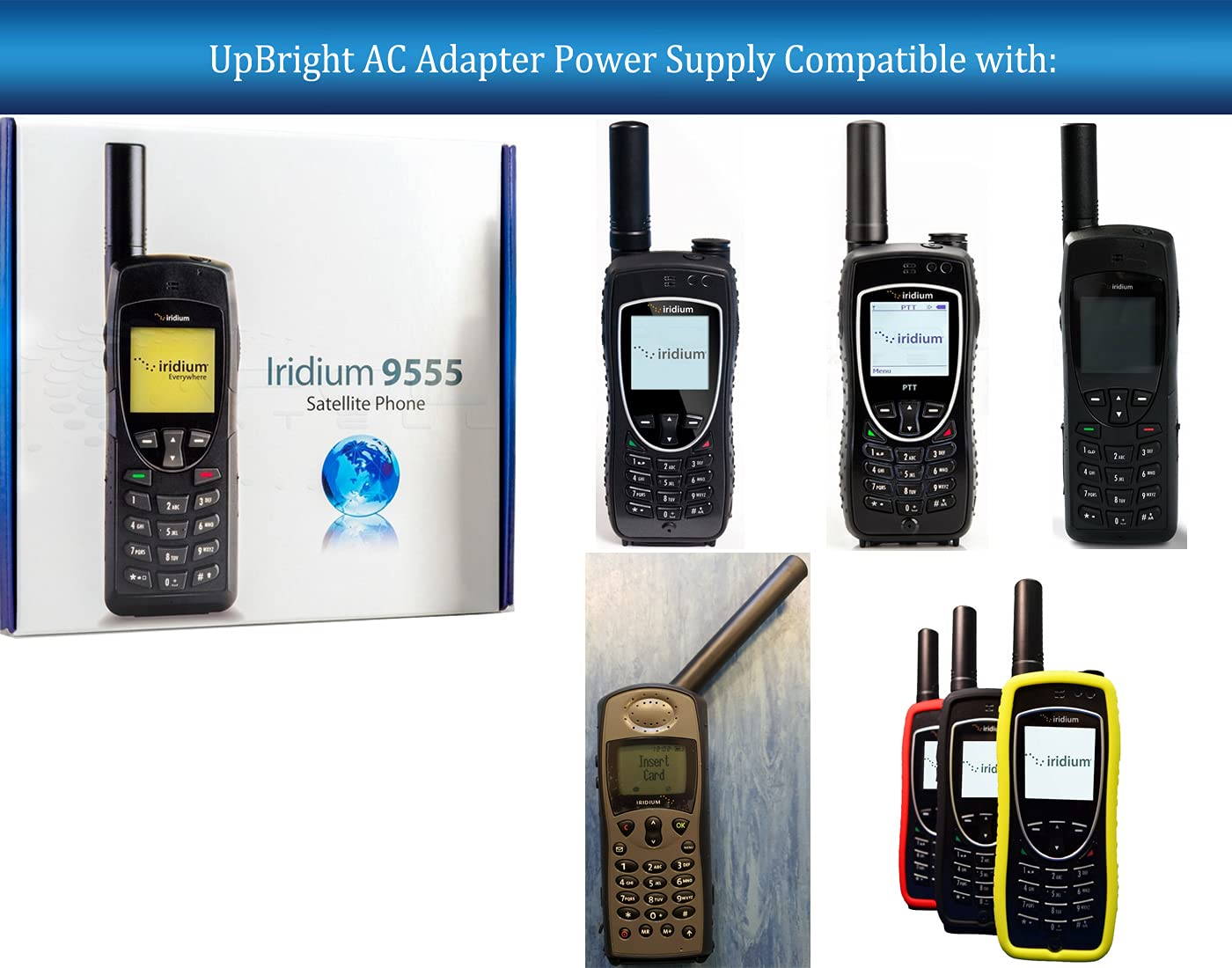 UpBright 6V AC/DC Adapter Compatible with Iridium Extreme PTT 9575 9505A 9555 Satellite Phone CPKT1101 BPKT0801 Motorola ACTC0701 ACTC0401 ACTC1601 ACTC0901 Type FW7650/06 Power Supply Travel Charger