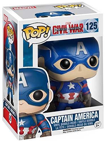 POP Marvel: Captain America 3: Civil War - Captain America Funko Vinyl Figure (Bundled with Compatible Box Protector Case)