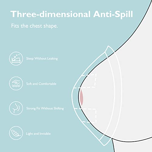 Momcozy Ultra-Thin Disposable Nursing Pads, Ultra-Absorbent and Breathable Portable Breast Pads for Mothers, Keep Dry Continuously, Make Breasts Light and Unburdened, Individually Packaged(60 Count)